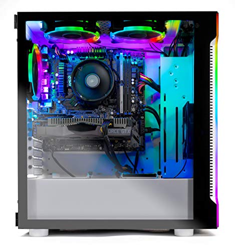 Skytech Archangel Gaming Computer PC Desktop β Ryzen 5 3600 3.6GHz, GTX 1660 6G, 500GB SSD, 8GB DDR4 3200MHz, RGB Fans, Windows 10 Home 64-bit, 802.11AC Wi-Fi