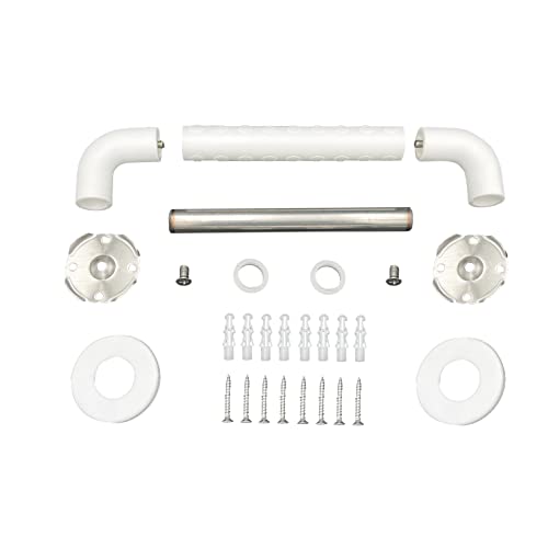 Grab Bars for Shower, Handicap Handicap Grab Bars for Bathtubs and Showers, White Shower Handle,Safety Hand Rail,Support-Pregnant Woman,Elderly,Injury,Senior Assist Bath Handle(16 Inch)