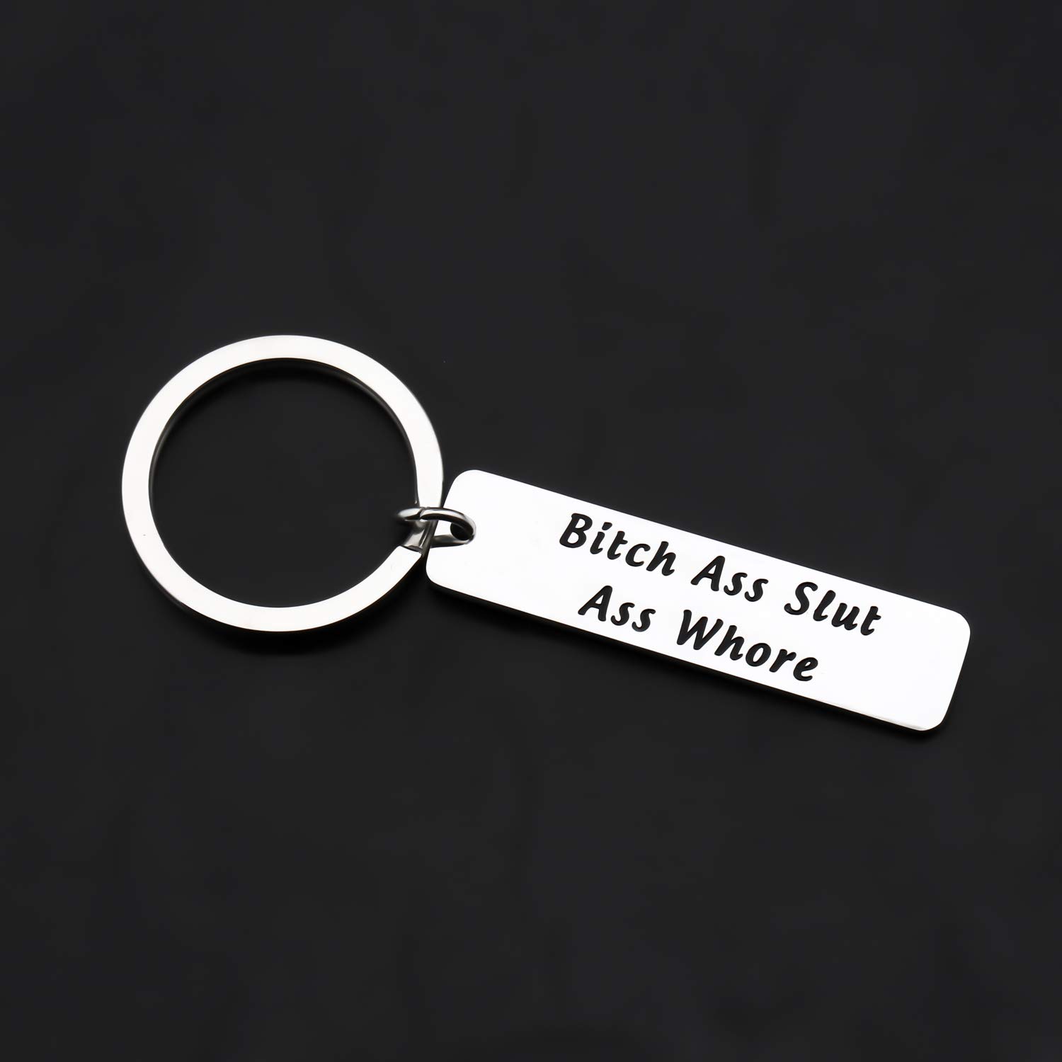 ENSIANTH 90DF Inspired Reality TV Show Gift Bitch Ass Slut Ass Whore Chantel Quote(Bitch Ass Keychain)