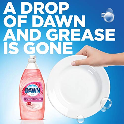 Dawn Ultra Gentle Clean Dishwashing Liquid Dish Soap, Pomegranate & Rose Water Scent, 24 fl oz