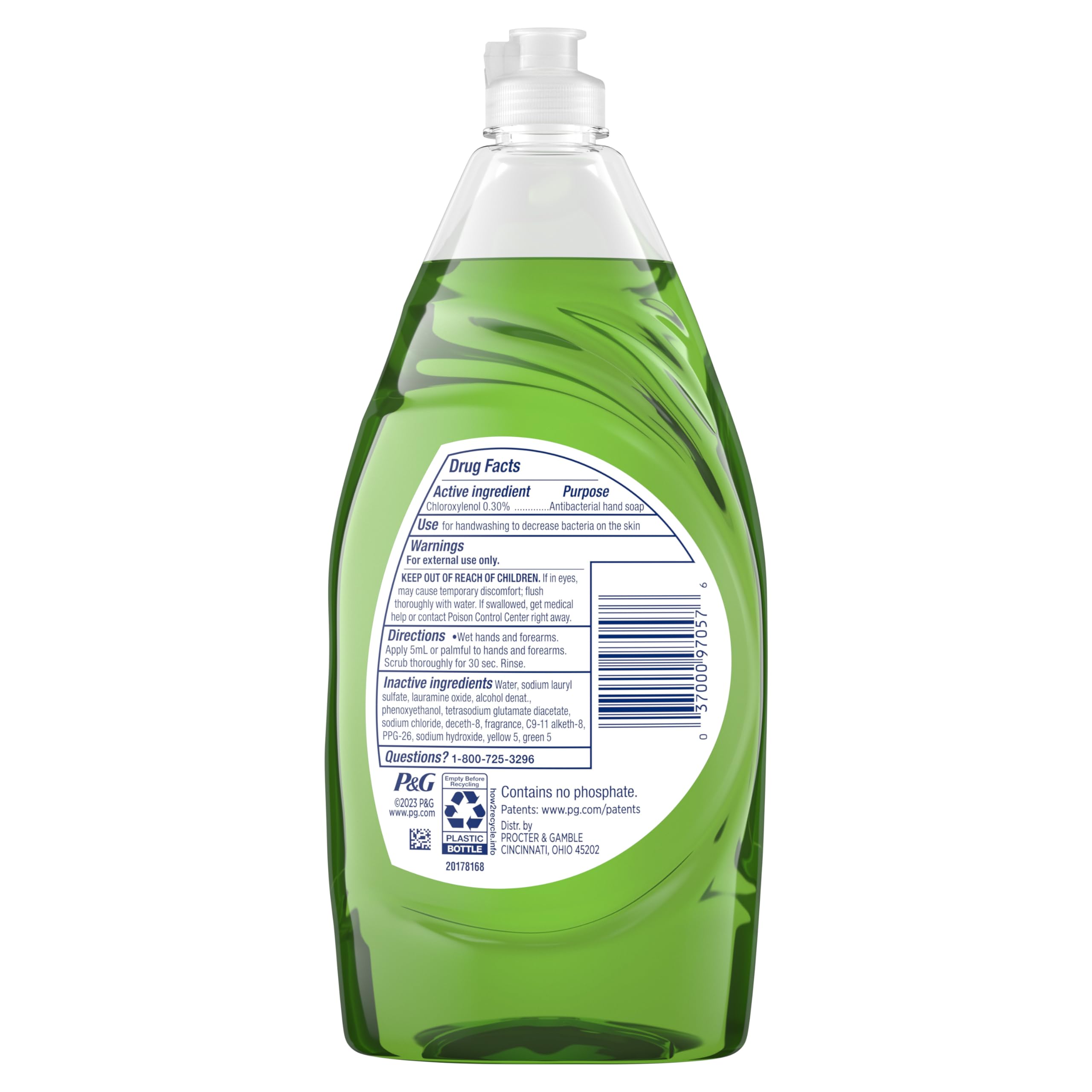 Dawn Ultra Gentle Clean Dishwashing Liquid - Pomegranate & Rose Water Scent - 2 x 7 fl oz