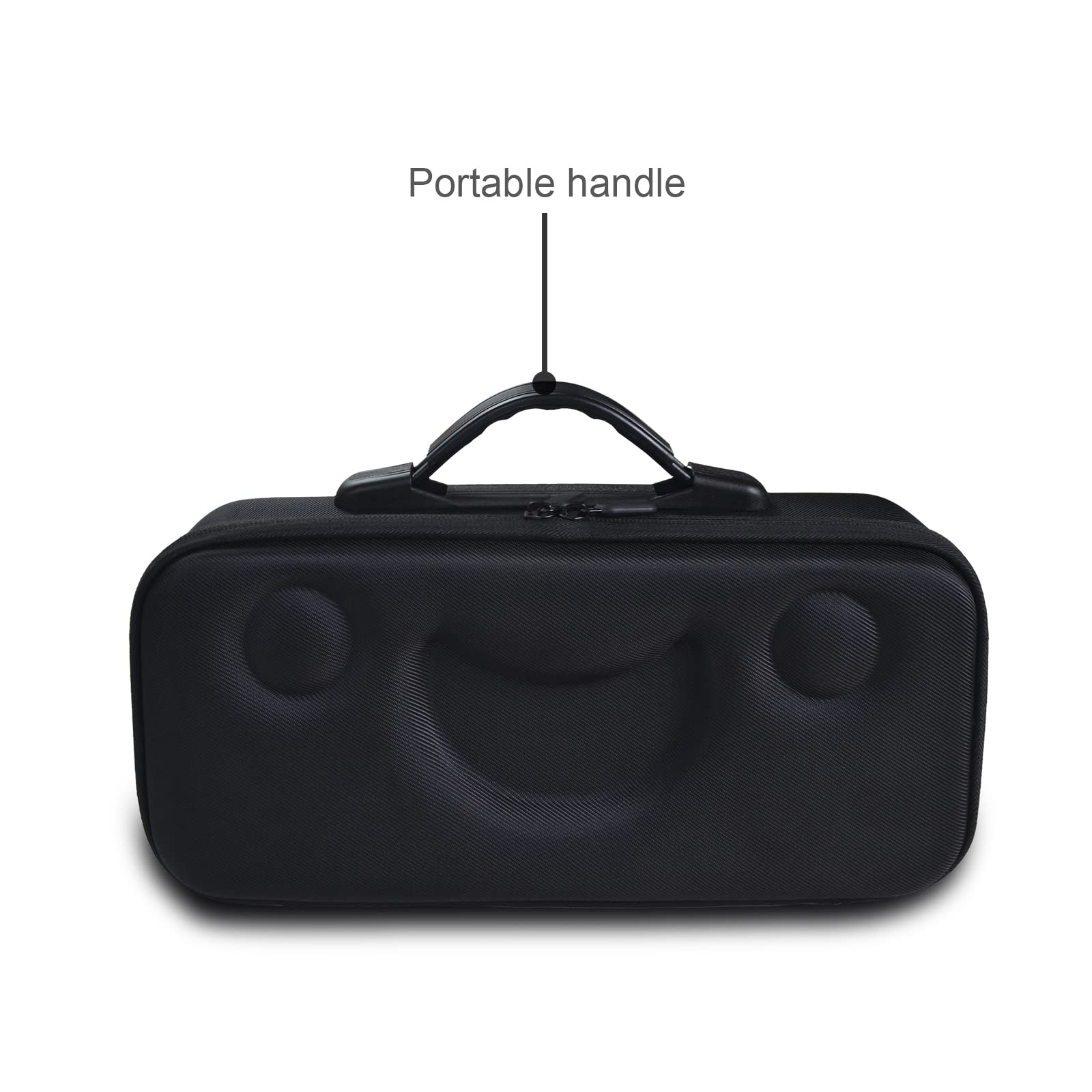 Fgoola Steam Deck Carrying Case, Protective Hard Shell Portable Travel Bag for Steam Deck Consoles, AC Adapters, Deck Accessories and Screen Protectors，Black