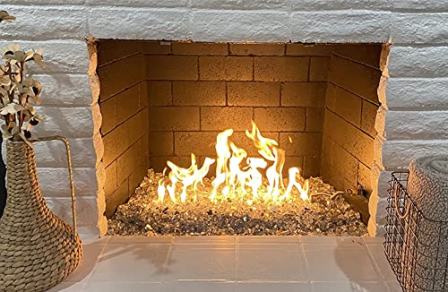 H Burner for Gas Fireplace - 18 × 6" - Non-Whistle Stainless Steel Flexible Flex Gas Line - with Connection Kit, for Fireplaces, Fire Pit & Indoor Outdoor Natural Gas Fire Table