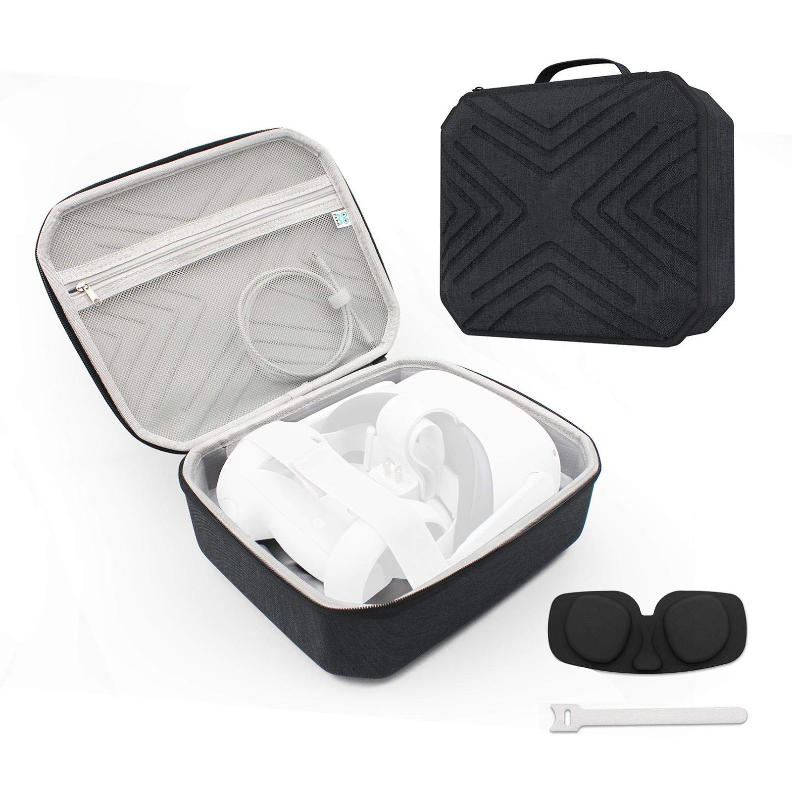 Dan&Dre Carrying Travel Case,Compatible for Oculus Quest 2 VR Gaming Headset,Shockproof Protective Carrying Case,Shoulder Strap Waterproof and Crash-Proof Travel Protective Storage Bag