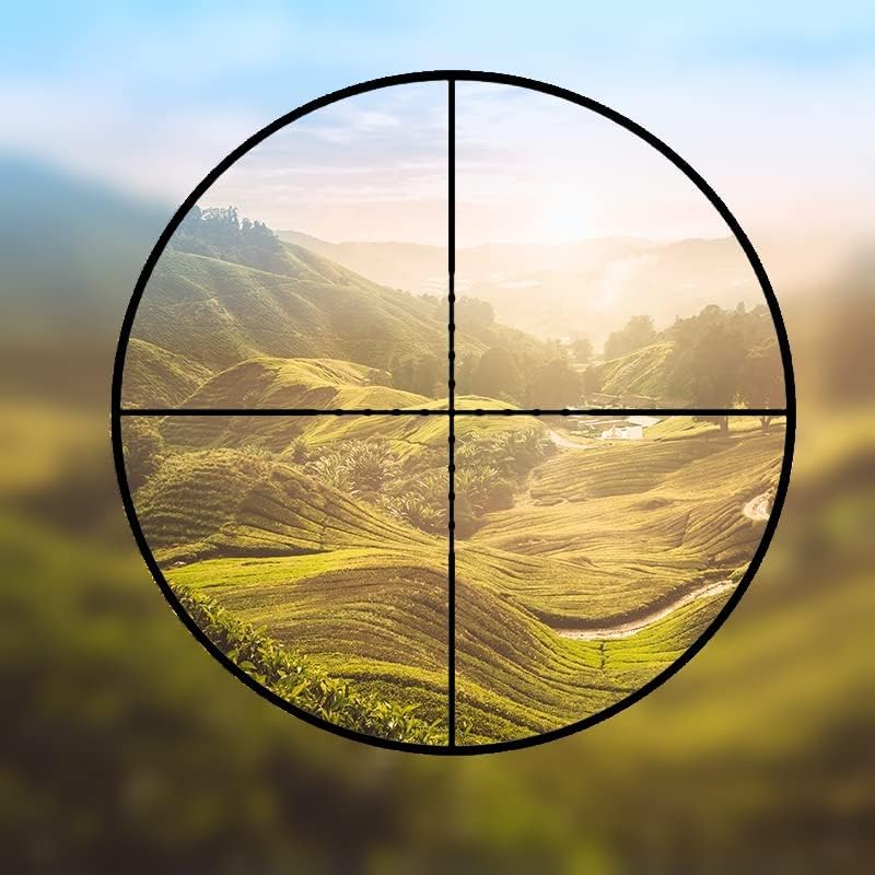 CTOPTIC 2.5x-10x40 Riflescope with Mil-Dot Reticle & Illuminated Reticle Green Laser for Hunting (red Laser)