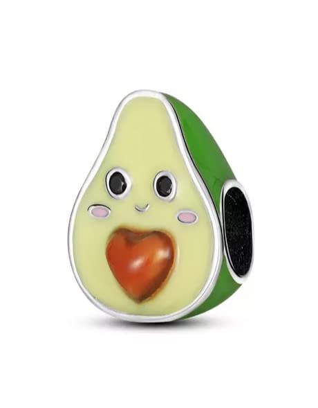 Cute Avocado charm 925 sterling silver fits Pandora