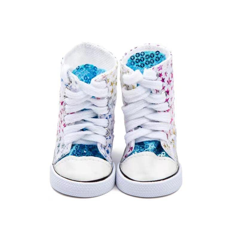 Doll Shoes Accessories Doll Snow Boots Fit 18-inch American Doll Girl Dolls (Canvas Boots)