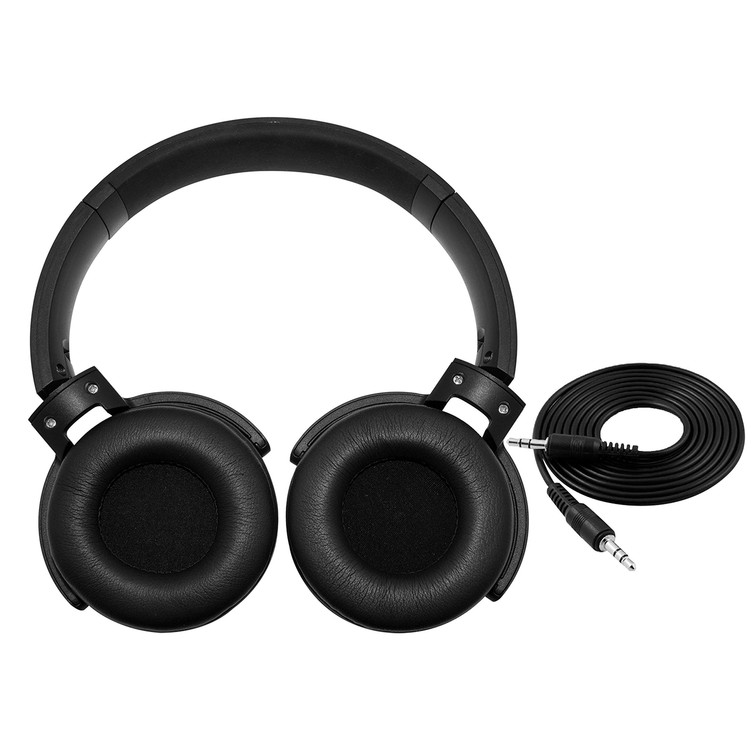 Cool Galaxy Dinosaurs 3D Printed Wireless Retractable Bluetooth Headphones Headsets Over Ear for Kids Or Adults Black