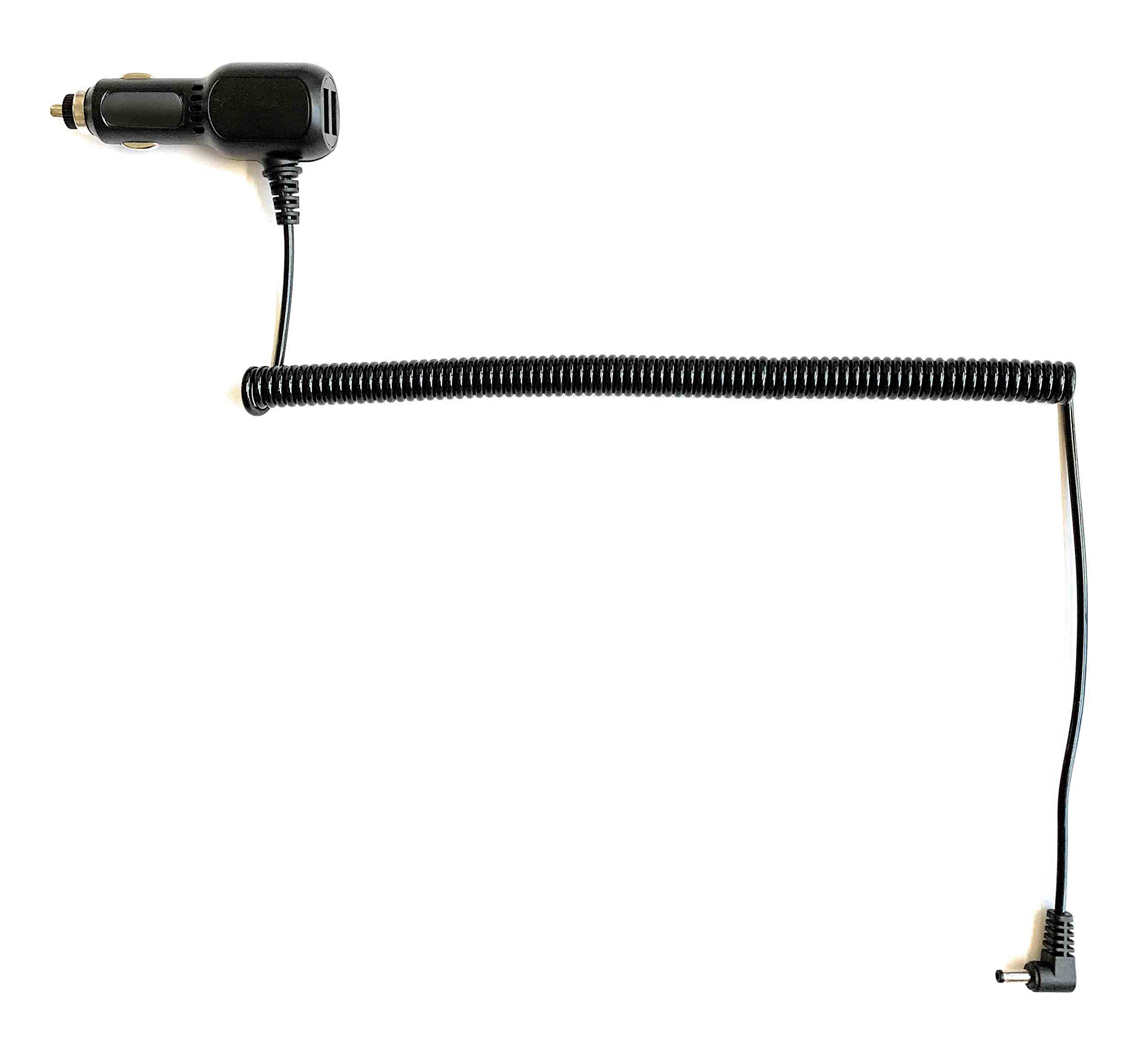 DCPOWER Coiled/Curled Power Cord Compatible Replacement for Cobra XRS-9500, XRS-9530, XRS-9540, XRS-9545, XRS-9570 Radar Detector