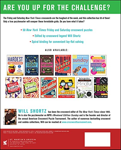 The New York Times Hardest Crosswords Volume 12: 50 Friday and Saturday Puzzles to Challenge Your Brain (New York Times Hardest Crosswords, 12)