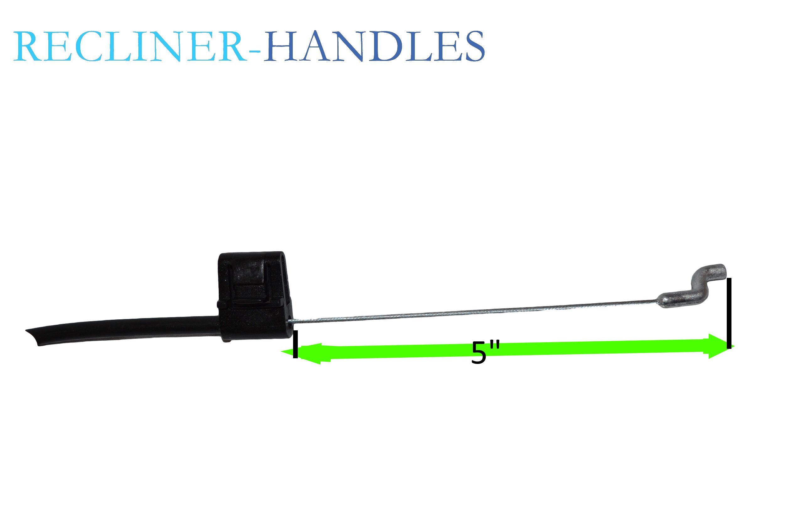 FR Flapper Style Recliner Release Handle and Cable, 4 3/4" Exposed Wire, Compatible with Ashley