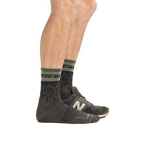 Darn Tough Men's Tempo Micro Crew Ultra-Lightweight with Cushion - Medium Fatigue Merino Wool Socks for Running