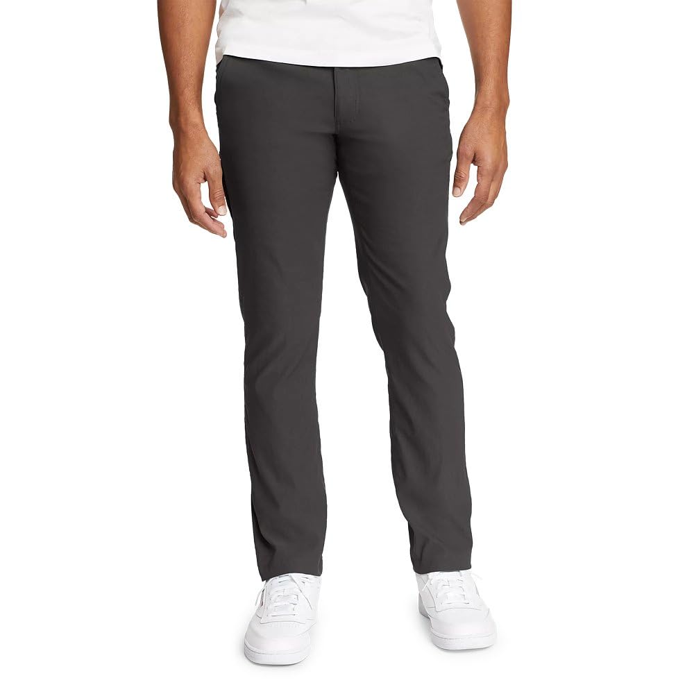 Eddie Bauer Men's Horizon Guide Chino Pants - Slim Fit, Light Khaki, 34W x 30L