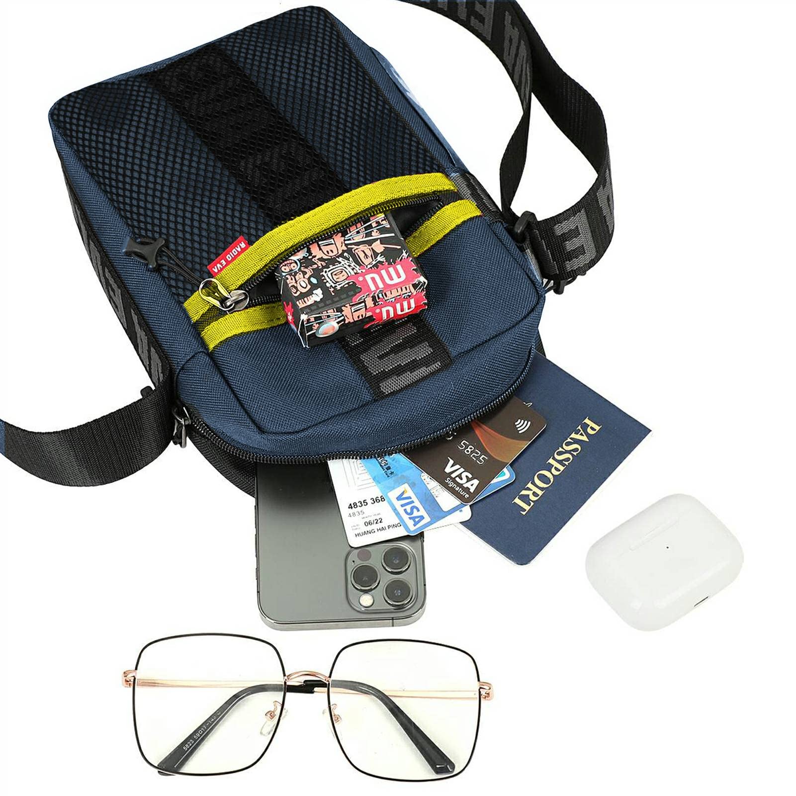 FIREFIRST Evangelion Mini Shoulder Bag RADIO EVA 10th Anniversary Crossbody Bag Worn by Asuka