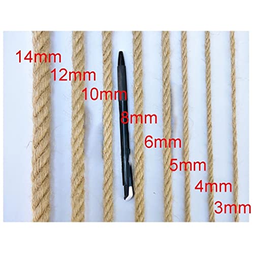 Hemp Rope net - Child Safety Net,Safe Net Balcony Stair Protection Anti-Fall Net Children Staircase Railing Safety nets, Interior Wall Decoration net, Balcony Guard Rail net Dia 8m