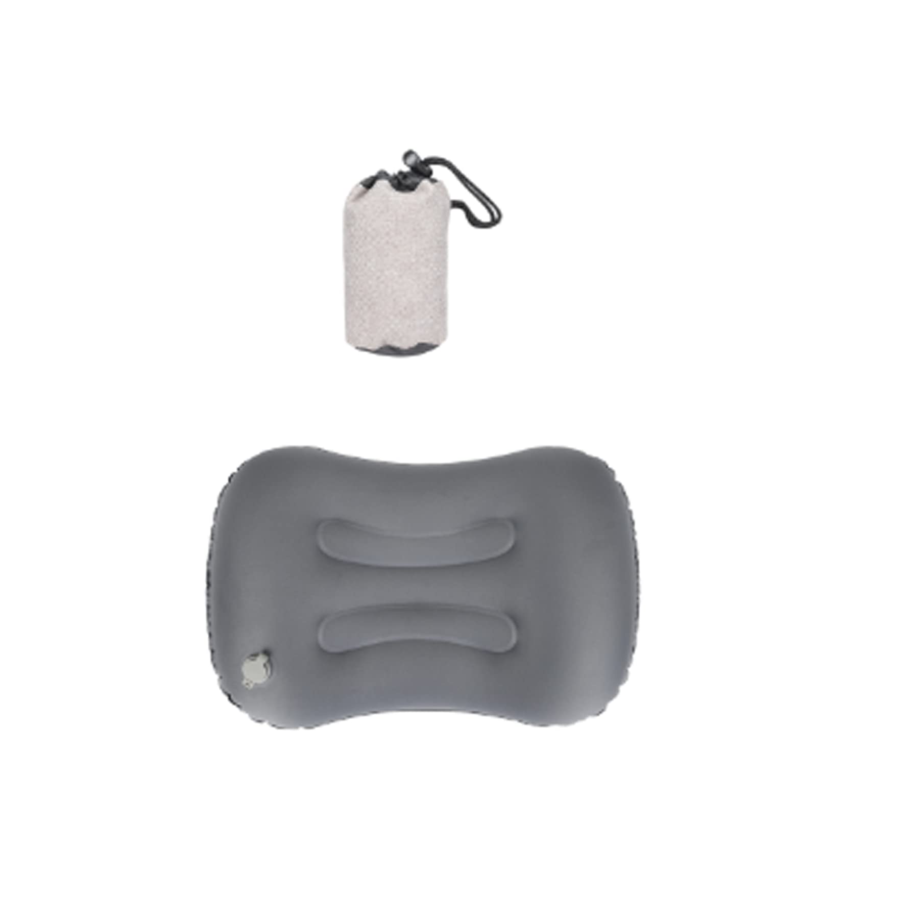 Drafitorts Ultralight Inflatable Camping Pillow Quick Setup TPU Material Pillow for Travel, Hiking, Backpacking - Grey