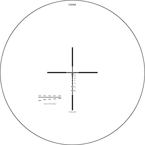 Elcan SpecterDR Rifle Scope w/Integral A.R.M.S. Picatinny Mount, 1.5-6x5.56mm, CX5455 DFOV156-T1