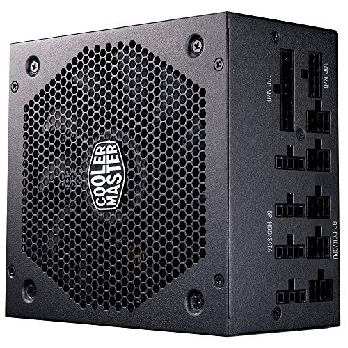 Cooler Master V750 Gold V2 Full Modular,750W, 80+ Gold Efficiency, Semi-fanless Operation, 16AWG PCIe high-Efficiency Cables, 10 Year Warranty