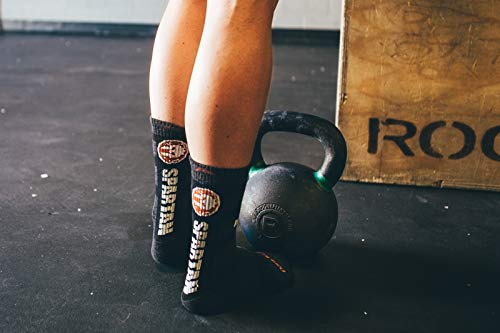Darn Tough Women's Spartan Crew Lightweight Cushioned Socks Charcoal/Black Size Large
