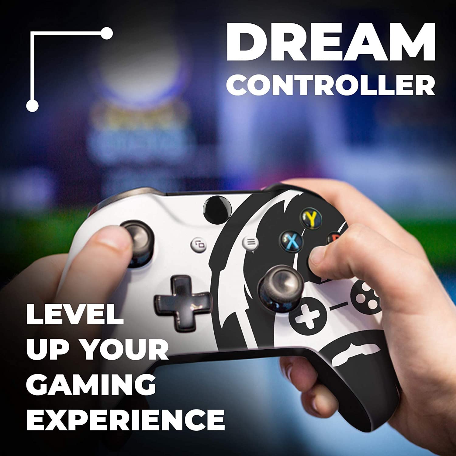 DreamController Deaddpool X Custom X-box Controller Wireless compatible with X-box One/X-box Series X/S Proudly Customized in USA with Permanent HYDRO-DIP Printing (NOT JUST A SKIN)