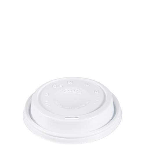 DART 16EL White Cappuccino Plastic Lid Fit For Hot/Cold Foam Cup