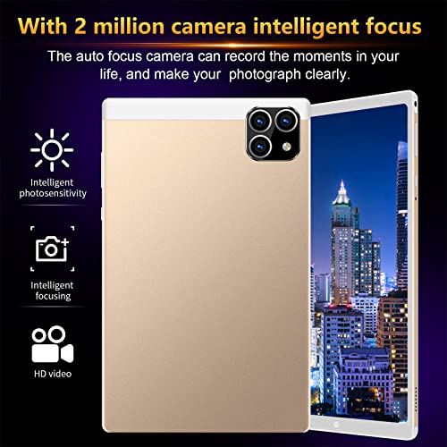HD Tablet WiFi Bluetooth Android Voice Call Game Tablet,8Inch IPS Display Screen,WiFi,1GB RAM+16GB ROM,4000mAh, Android 5.1 System