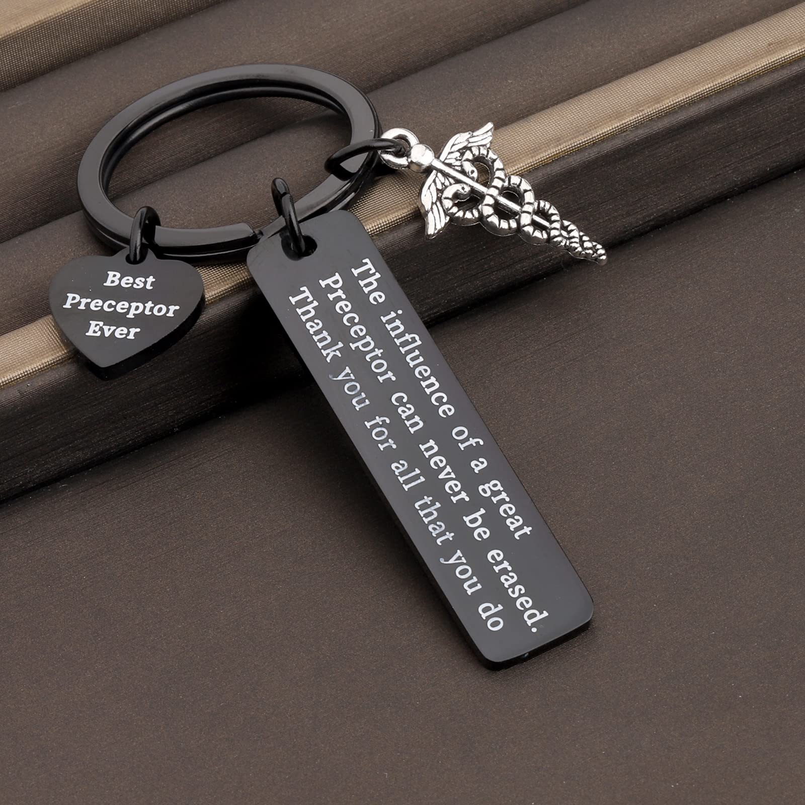 ENSIANTH Preceptor Gift Preceptor Keychain Nurse Preceptor Gift Teacher Preceptor Gift Best Preceptor Ever Gift (Preceptor Keychain BLK)