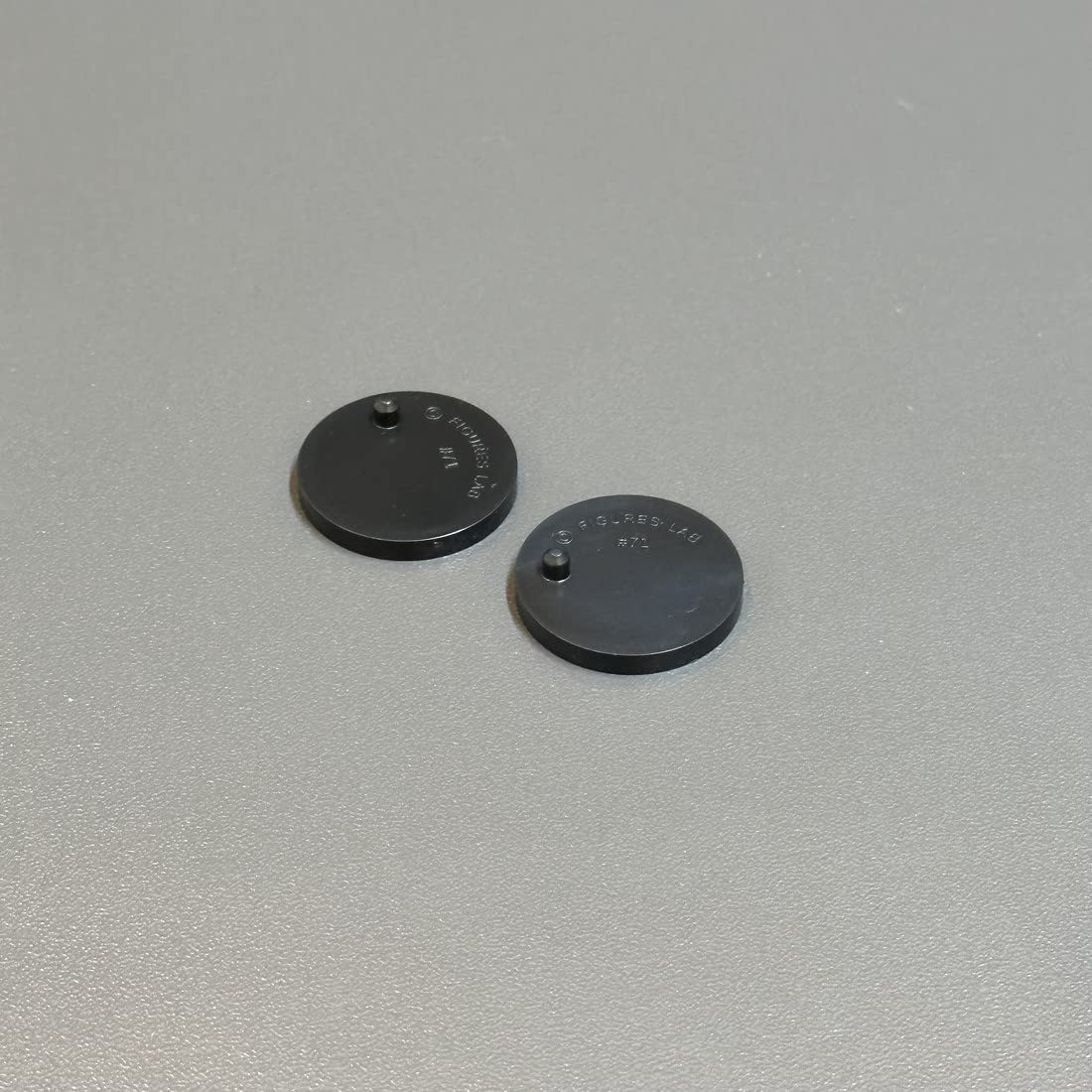 FIGURESLAB 60Pcs 25mm wide Round Black Figure Display Stands Fit For 3.75” Vintage Star Wars Movie Action Figures toy