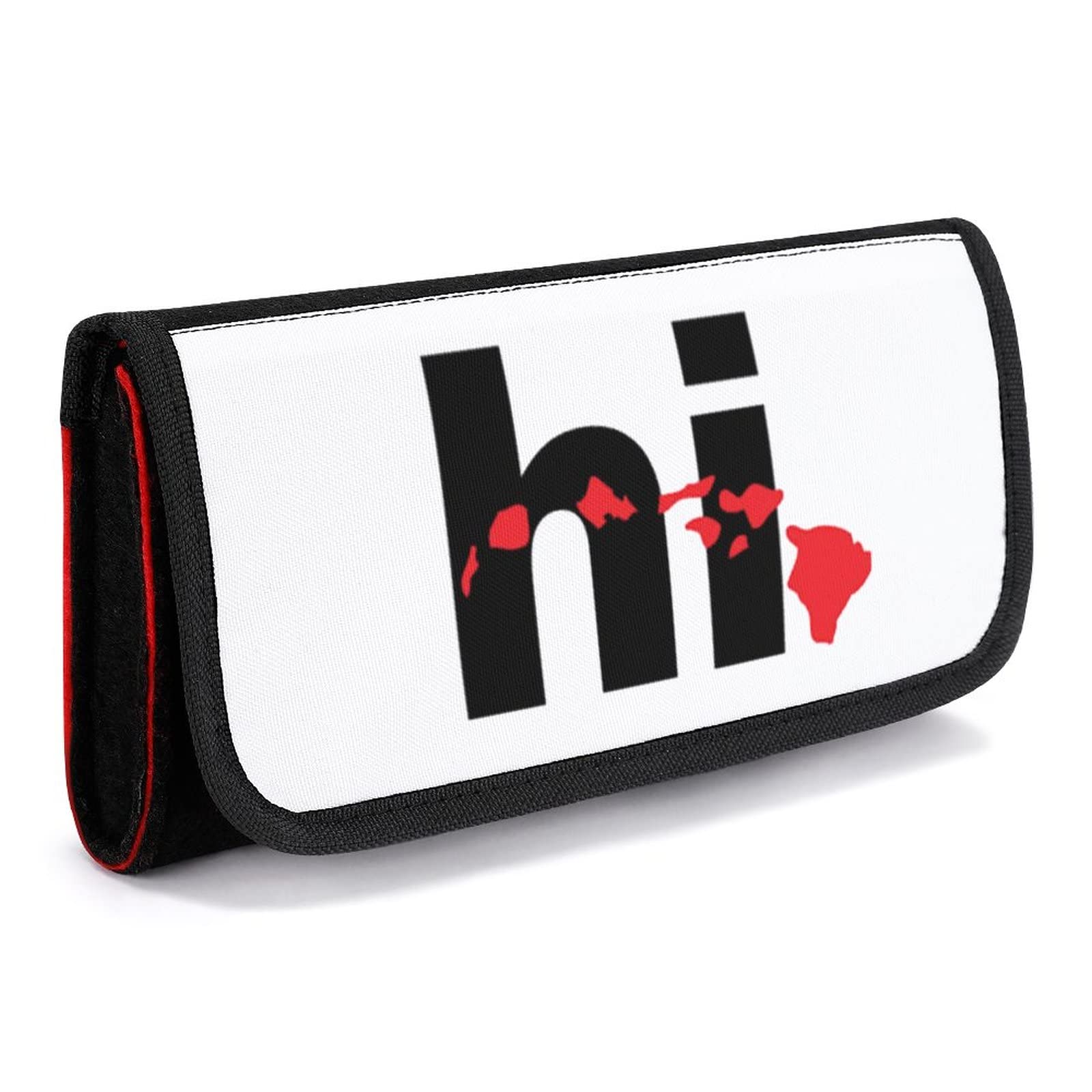 Hi Hawaiian Islands Carrying Bag Compatible with Switch Protective Case Slim Felt Pouch with 5 Game Cartridges Holders