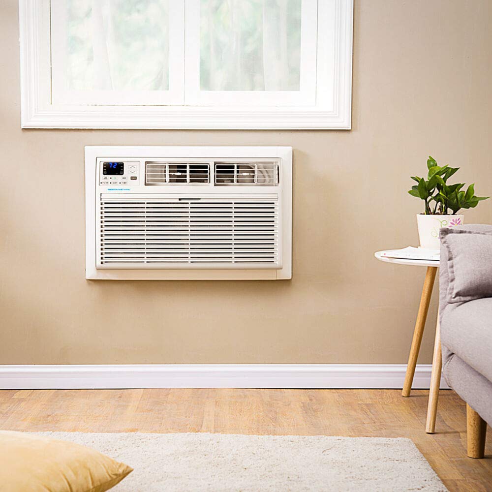 Emerson Quiet Kool 10,000 BTU 115V Smart Through-the-Wall Air Conditioner, For Rooms up to 450 Sq. Ft., with Remote, Wi-Fi, and Voice Control