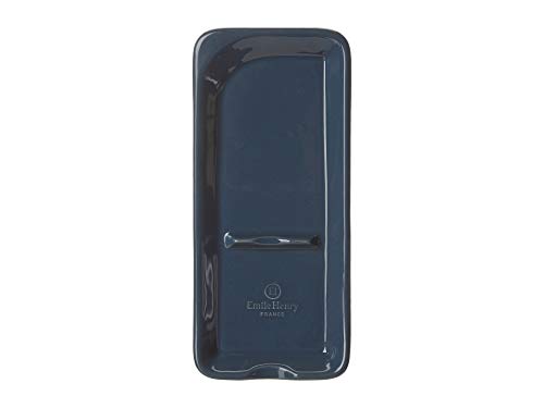 Emile Henry Made In France Blue Flame Ridged Spoon Rest