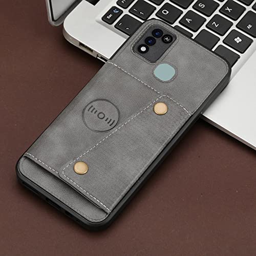 Phone Flip covers Wallet Case for Infinix Smart 5, Leather Case with Card Holder, Double Magnetic Clasp and Durable Shockproof Cover for Infinix Smart 5 Case,Magnetic Phone Case for Car Protective Cov