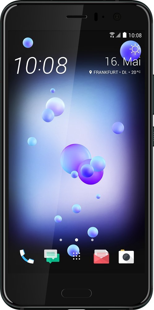 HTC U11 Dual-SIM 64GB (GSM Only, No CDMA) Factory Unlocked 4G/LTE Smartphone (Brilliant Black) - International Version