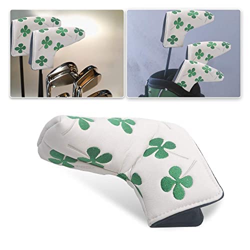 Dark Horse Golf Putter Head cover Shamrock Embroidered Blade for Scotty Cameron Ping TaylorMade Odyssey