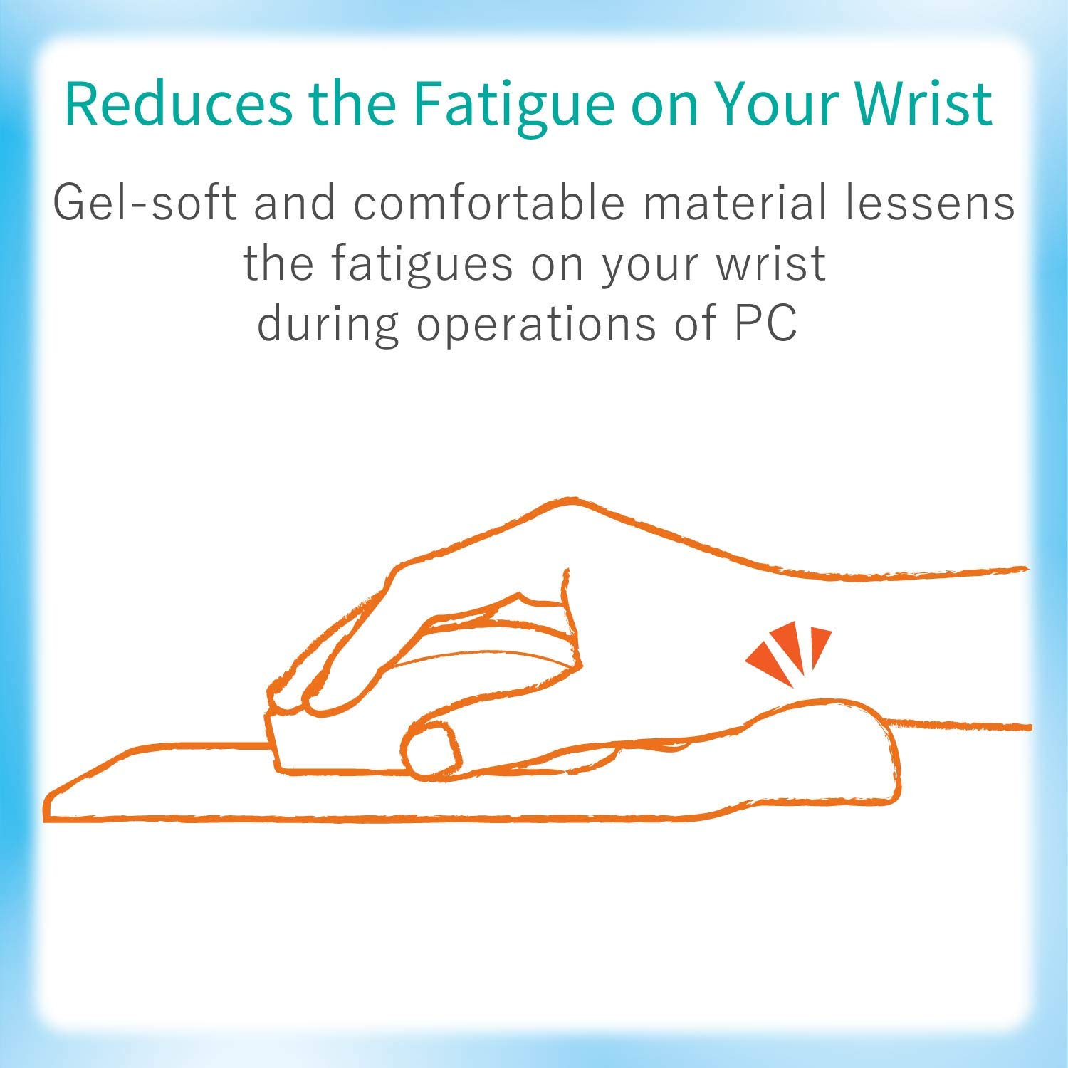 ELECOM Mouse Pad with Wrist Rest/Gel Type/Ergonomic/Reduce Wrist Fatigue/Anti Skid/Precise Control Black MP-GELBK