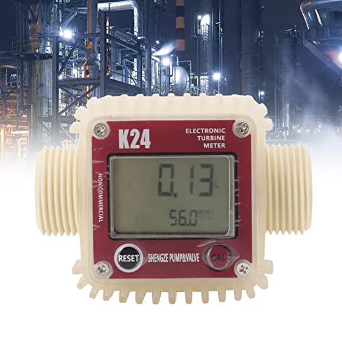 FOLOSAFENAR Digital Fuel Flowmeter, Modular Design Digital Fuel Flow Meter for Chemical Liquid for Kerosene