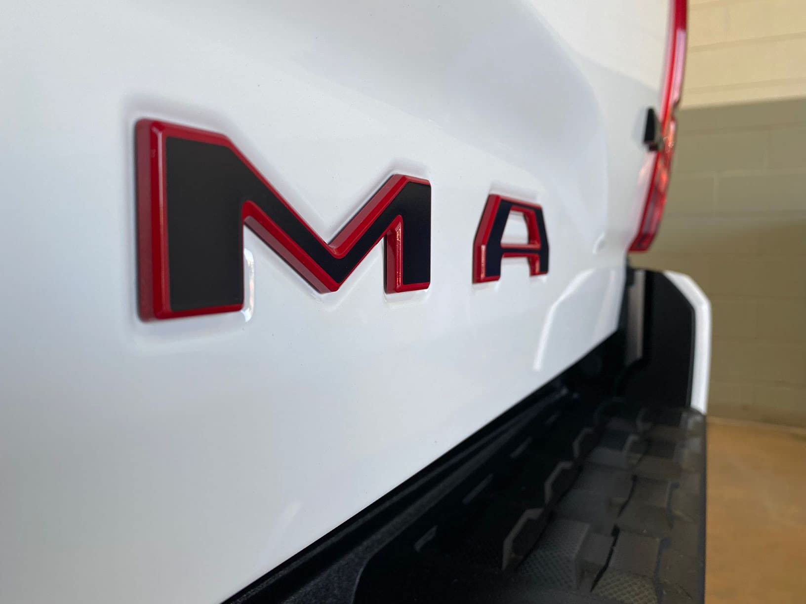 EyeCatcher PRO Premium Tailgate Letter Inserts Compatible with 2016-2023 Tacoma (Black and Red)