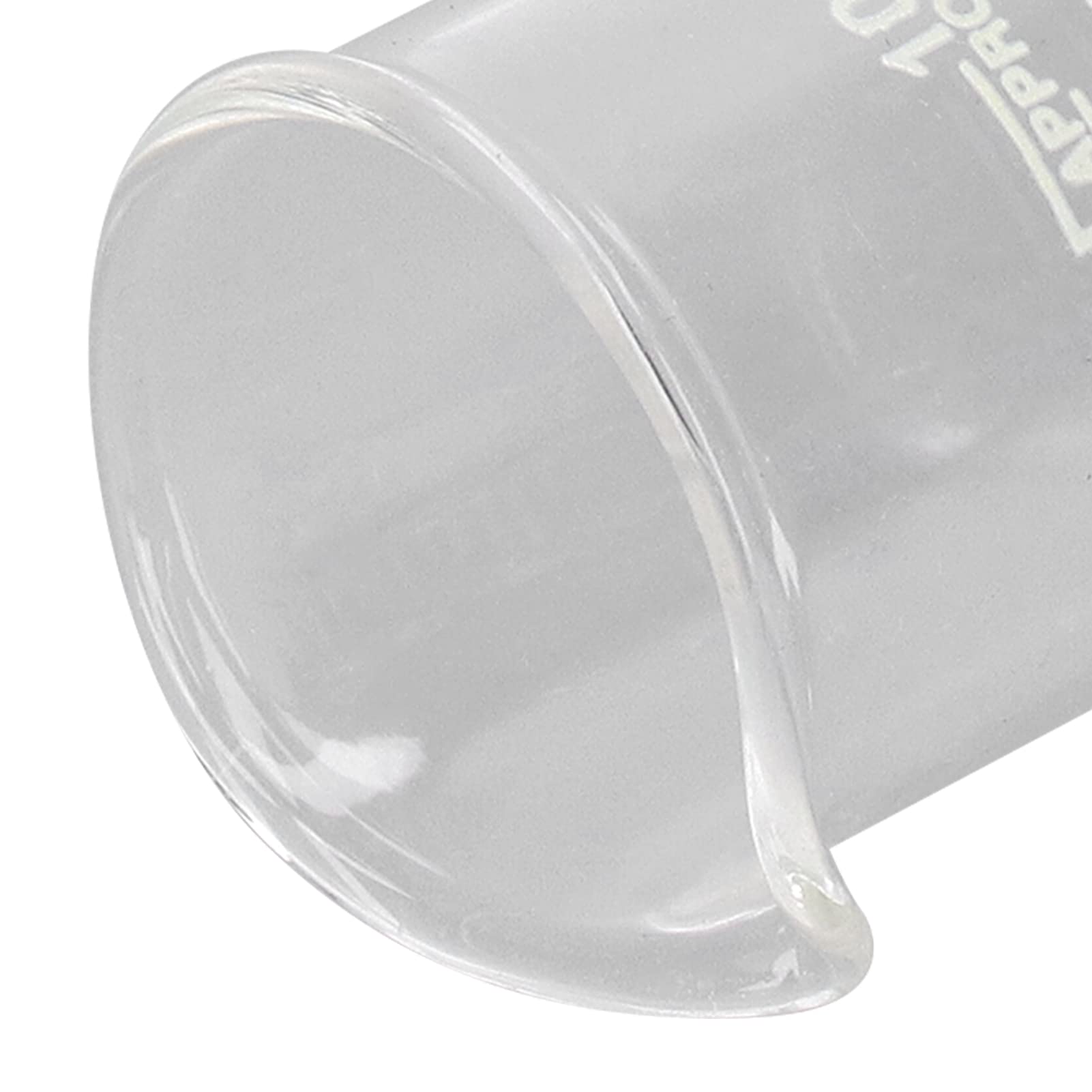 HASAKI 10ml Beaker Borosilicate Glass Beaker Used as Chemical Glassware for Academic Experiments in Laboratory, School, Home 10PCS