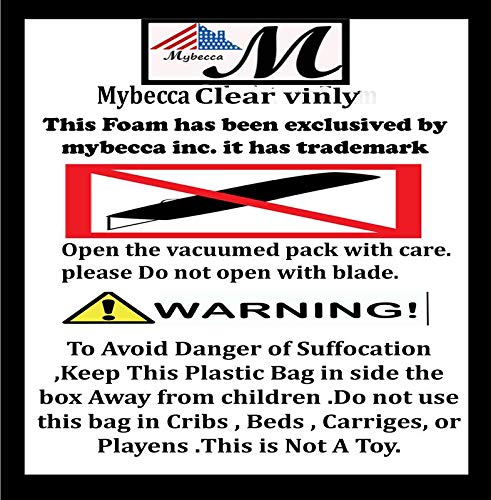 Mybecca Clear Marine Vinyl 54" -10 Gauge 54-Inch Wide- Sold Folded by Separate 1 Yard