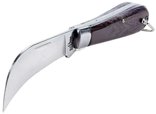 Klein Tools 1550-4 Pocket Knife, Electricians Knife with Carbon Steel 2-5/8 Inch Hawkbill Slitting Blade