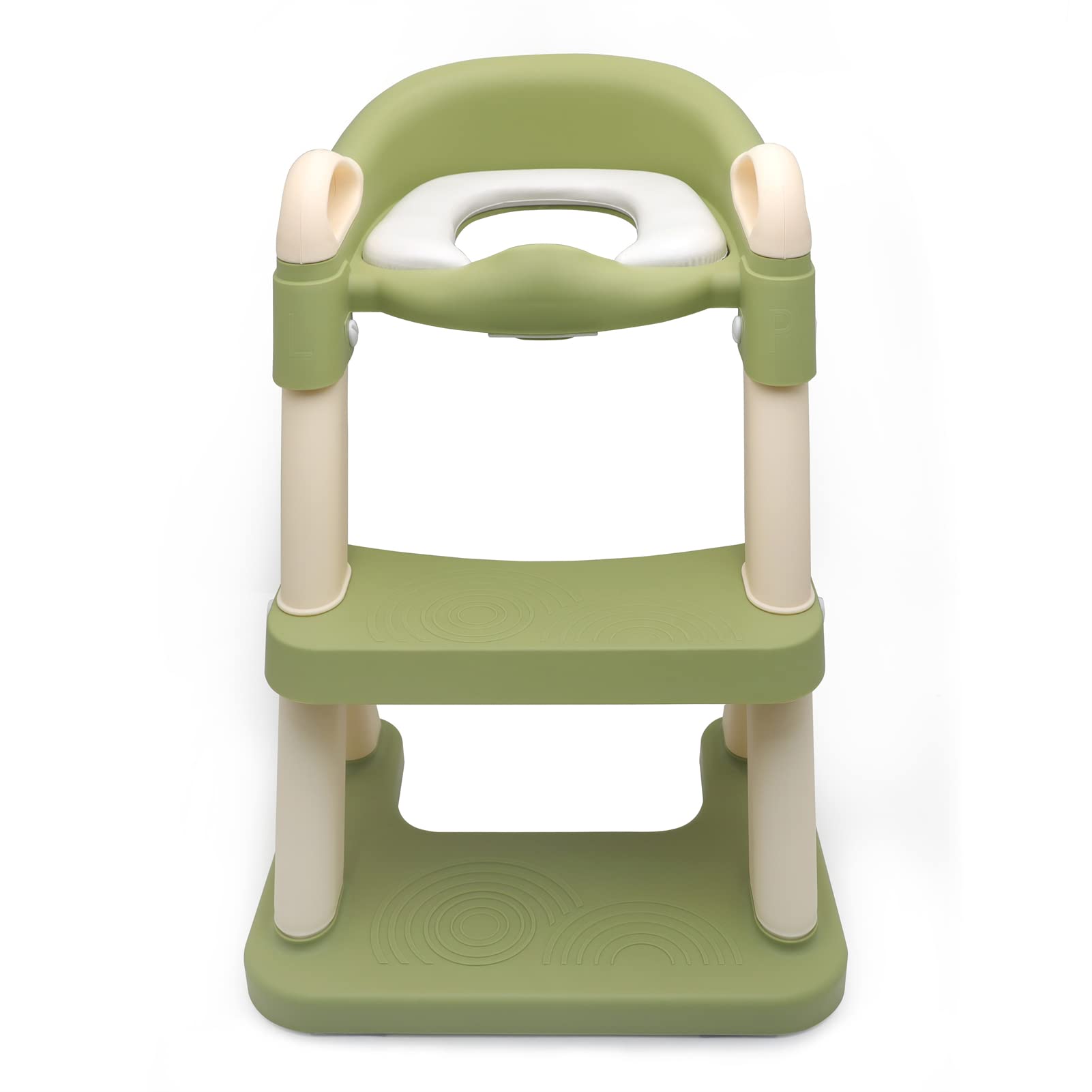 ๐๐๐๐ค๐ฎ๐ฅ๐ฅ๐ Toddler Potty Training Toilet, Potty Training Seat With Ladder, Toddler Toilet Training Potty for Kids Boys Girls, Non-slip Foldable, Green