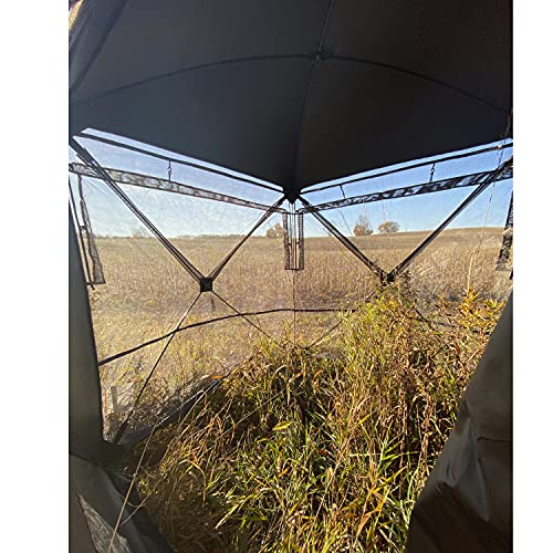 Rhino Blinds R180 3 Person See Through Hunting Ground Blind, Realtree Edge