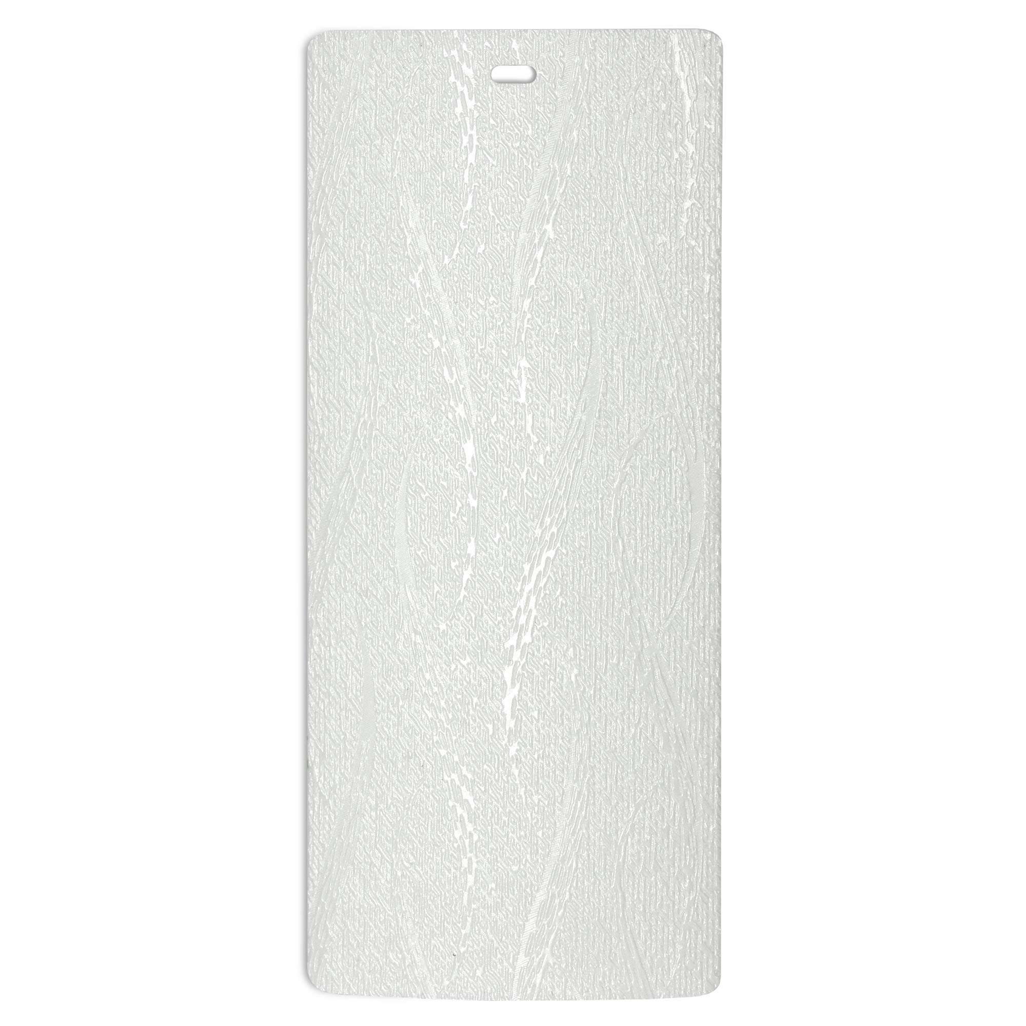 DALIX Palm White Vertical Blind Texture Slats Sliding Door 82.5 Qty 5 Pack