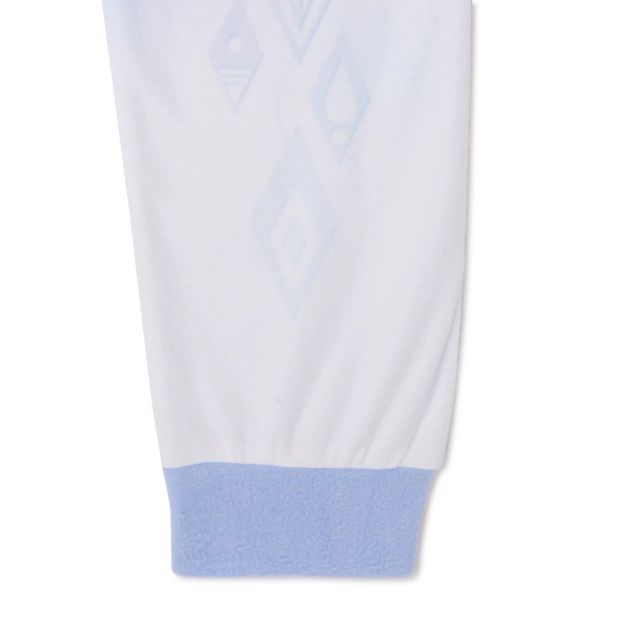 Disney Girls' Frozen 2 Footless One Piece Fleece, Blue Elsa, 6