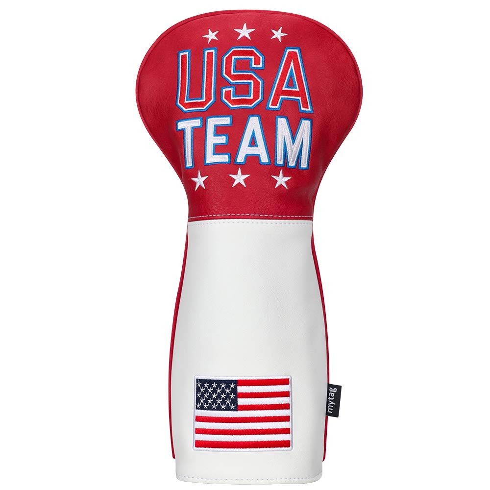 Driver Headcover USA Stars Golf Head Covers Classic American Flag Pattern PU Leather