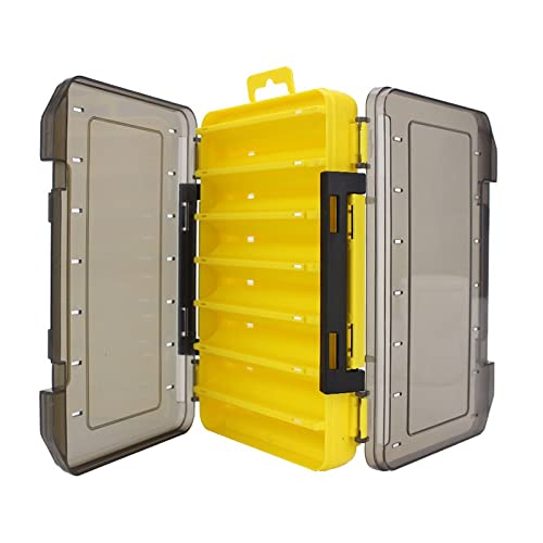 Fishing Box Compartments Fishing Accessories Lure Hook Boxes Storage Double Sided High Strength Fishing Tackle Box (S)