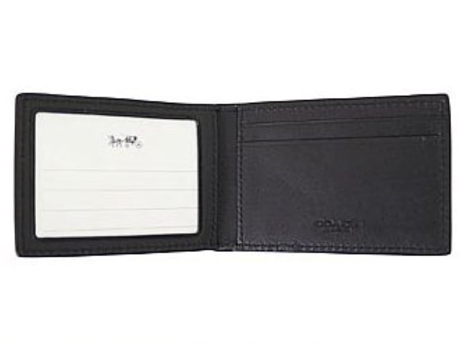 Coach Men's Coin Wallet, Black, One Size