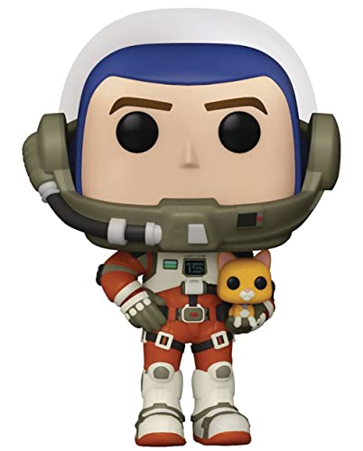 POP Disney Pixar: Lightyear - Buzz Lightyear (XL-15) with Sox Funko Vinyl Figure (Bundled with Compatible Box Protector Case), Multicolored, 3.75 inches