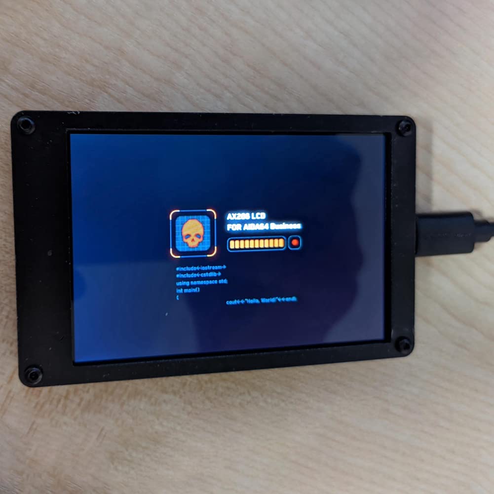 HICCYRODLY 3.5 Inch IPS LCD Monitor Display Light AIDA64 RGB Breathing USB Display Sub-Screen for PC Computer for