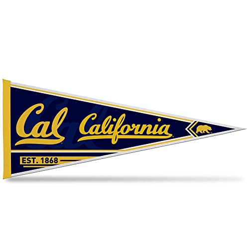 Rico Industries NCAA Cal Berkeley Golden Bears Classic 12" x 30" Soft Felt Pennant - EZ to Hang - Home Décor (Game Room, Man Cave, Bed Room)
